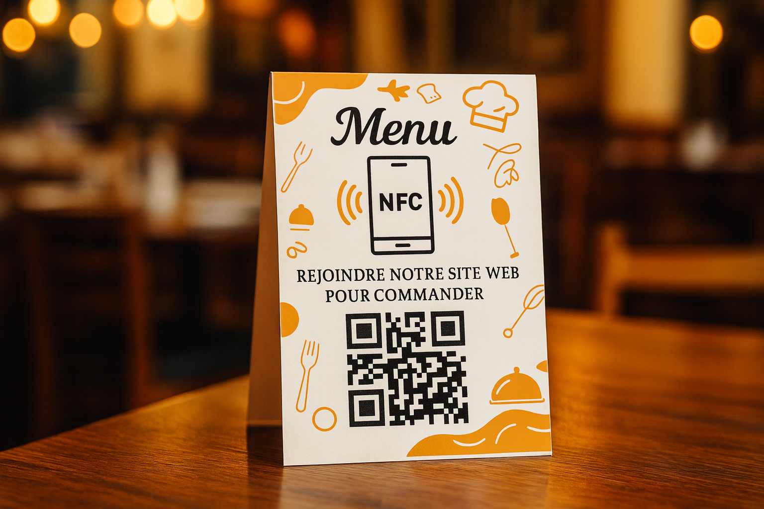 Menu-NFC - Support NFC Premium pour Restaurants